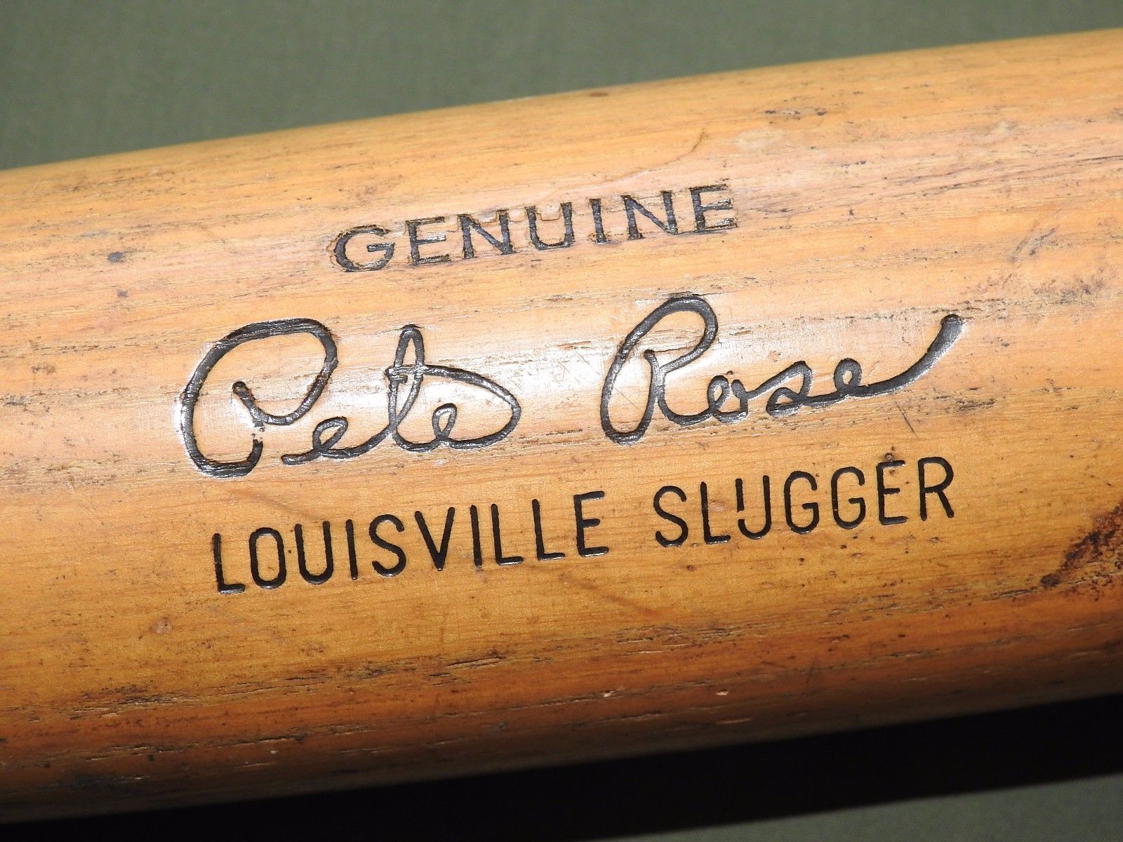 Vtg 1970s LOUISVILLE SLUGGER PETE ROSE PR5 POWERIZED BASEBALL BAT EXC ...